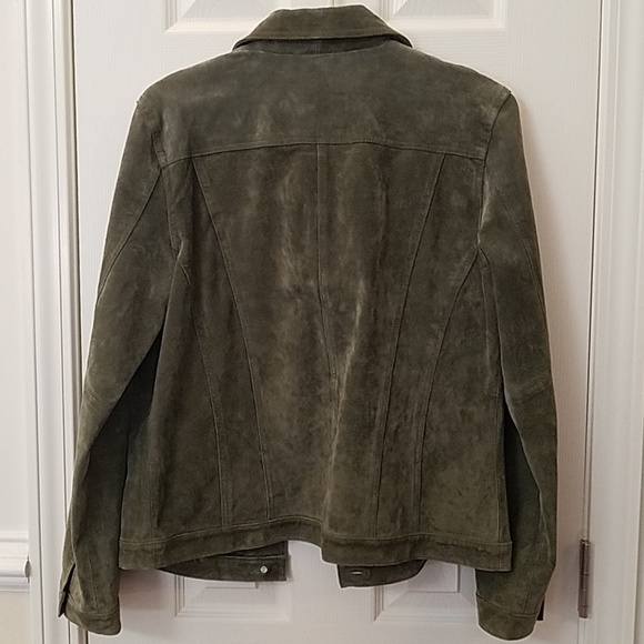 Fabio | Jackets & Coats | Fabio Green Suede Jacket | Poshmark